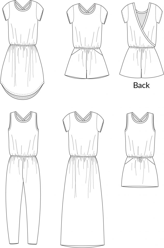 Bayside Romper and Dress - Pattern Niche