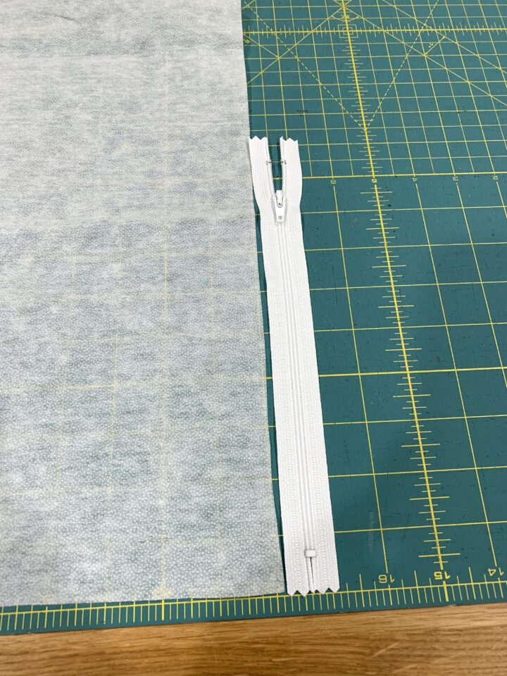 Zipper Detail for the Carita Joggers - Pattern Niche