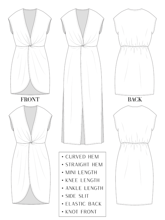 Serenity Dress Cover Up - Pattern Niche