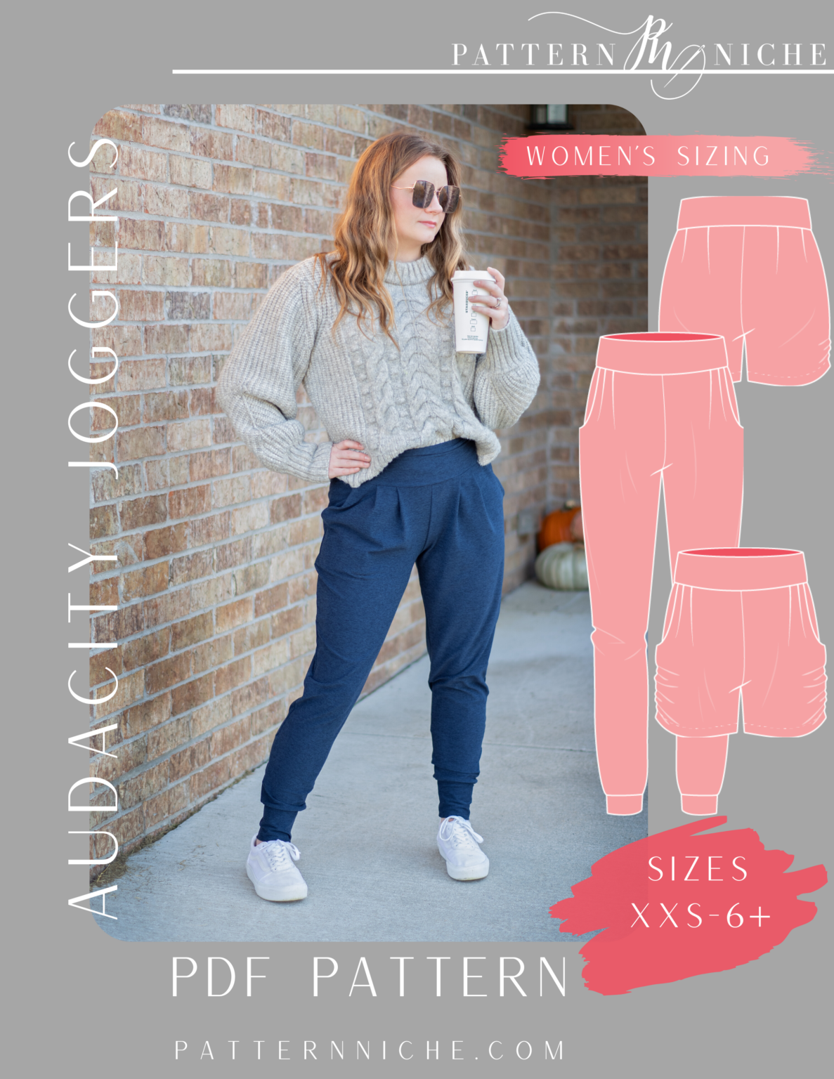 Audacity Joggers - Pattern Niche